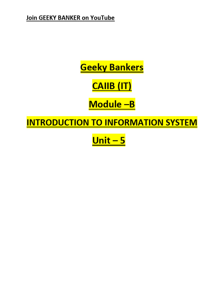 Introduction to Information Systems Guide | PDF | Data Warehouse ...