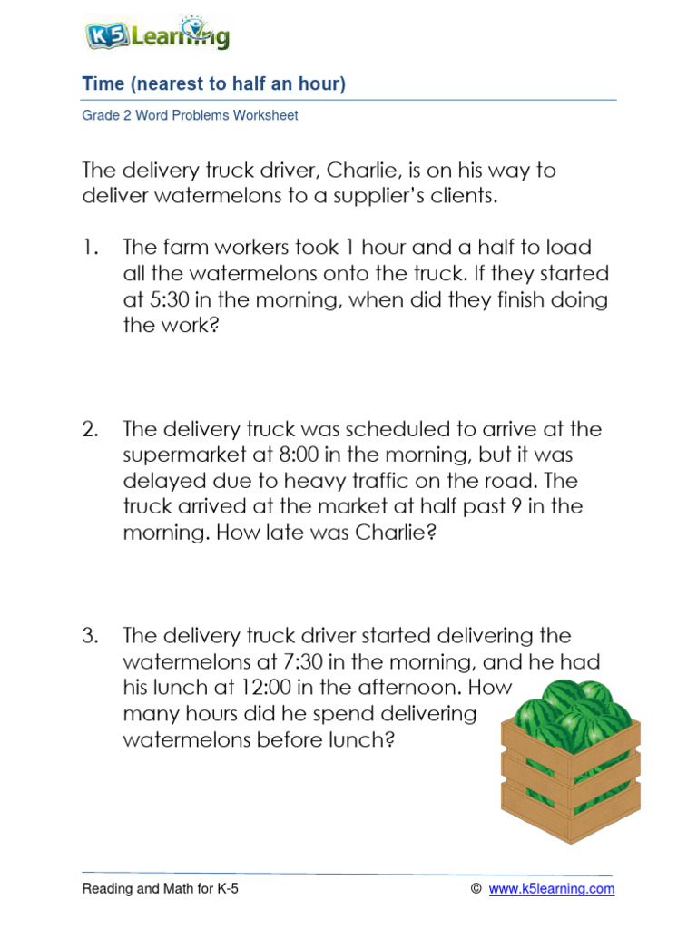 Grade 2 Timemulti Problems D | PDF