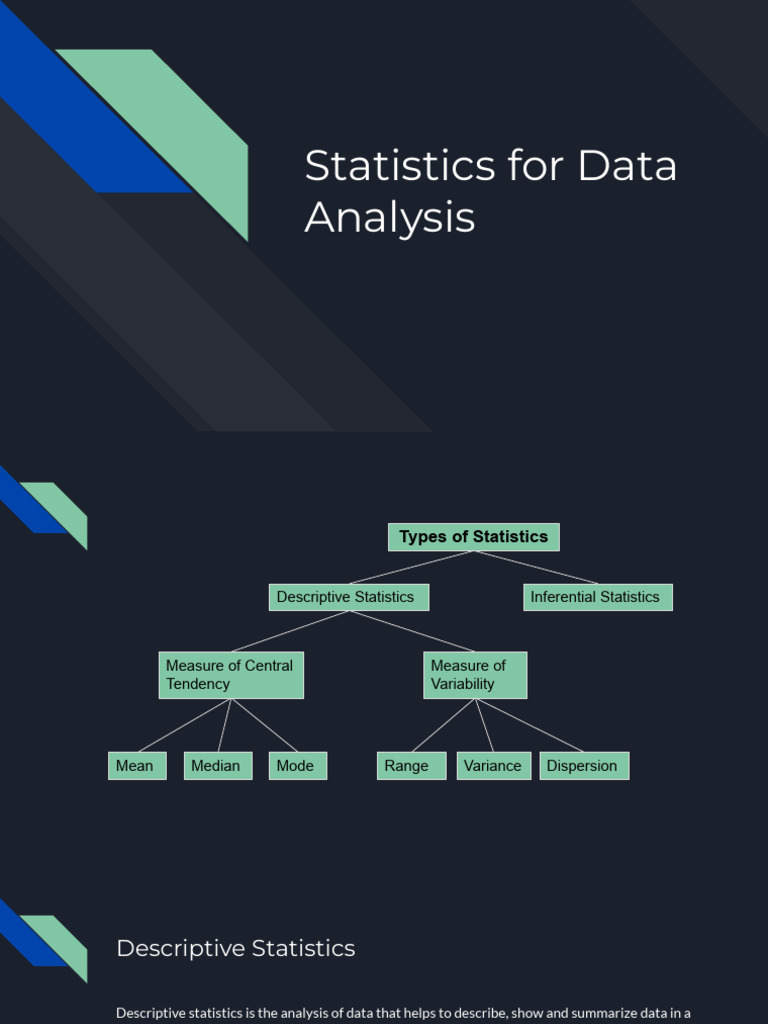 Statistics For Data Analysis | PDF