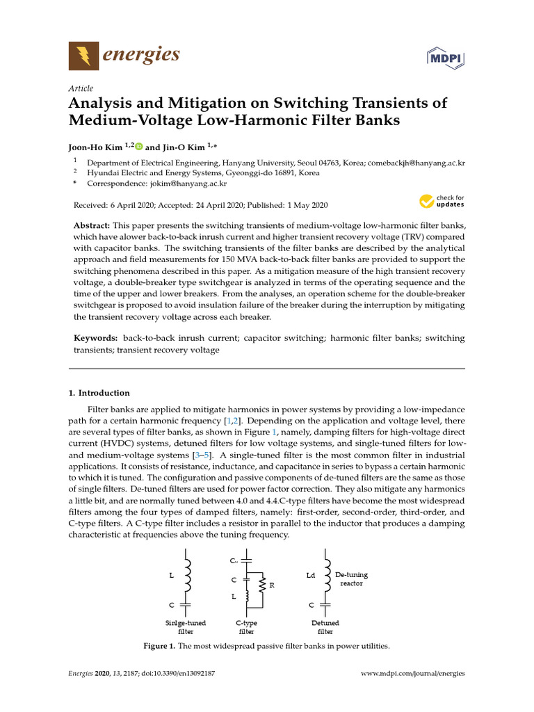 Analysis And Mitigation On Switching Transients Of Medium Voltage Low