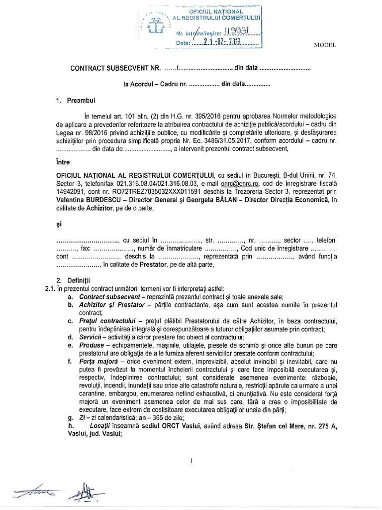 Draft Contract Subsecvent | PDF