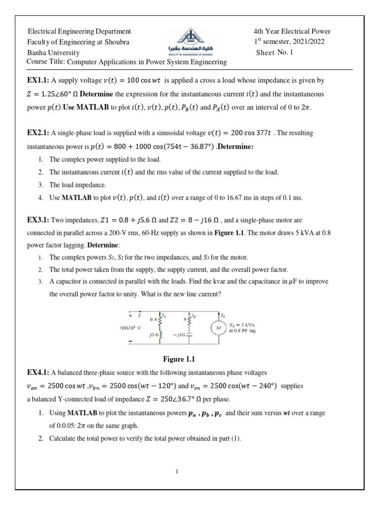Sheet1 2021 | PDF | Ac Power | Electrical Impedance
