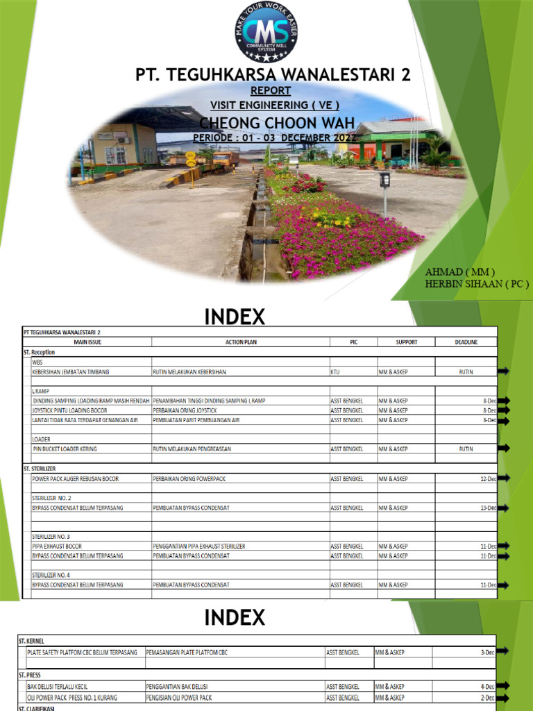 Report Visit PT. TKWL 2 | PDF | Technology & Engineering