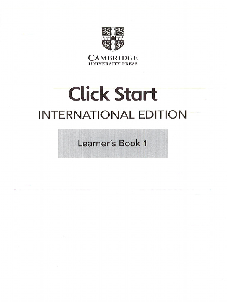 Click Start Book - 1 | PDF