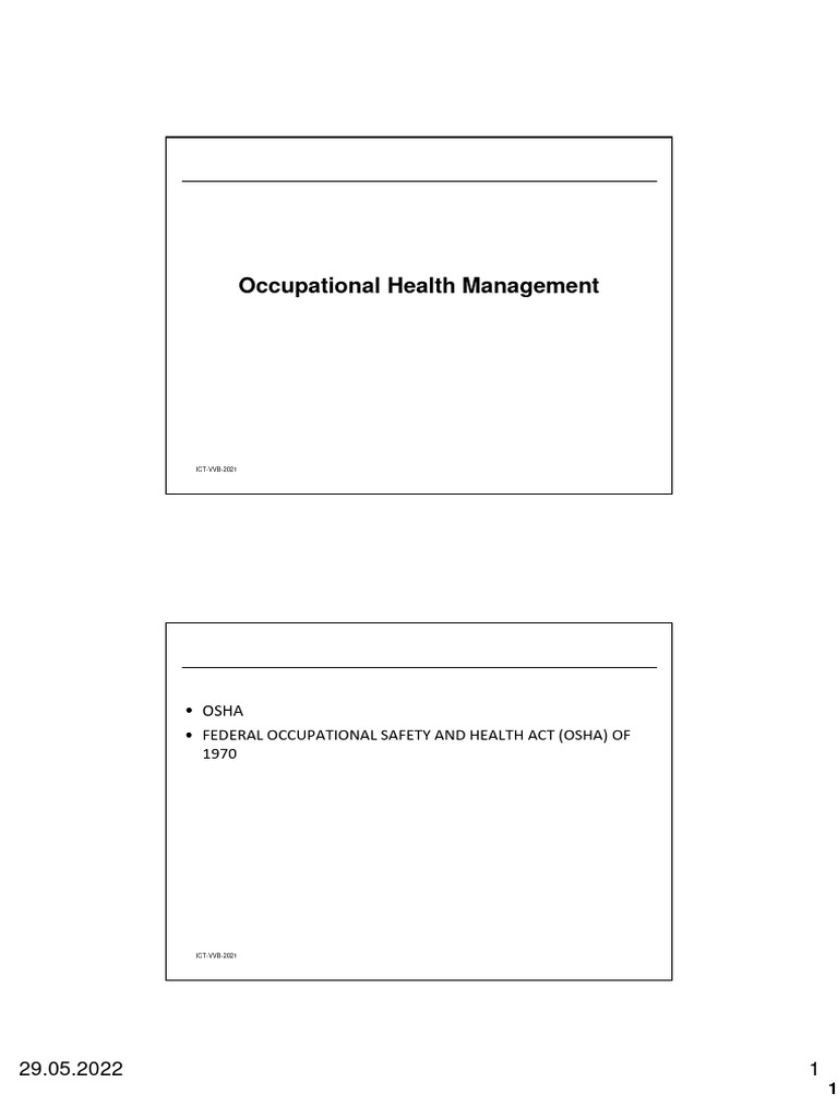5 VVB Ict Ohc | PDF | Occupational Safety And Health Administration | Occupational Safety And Health