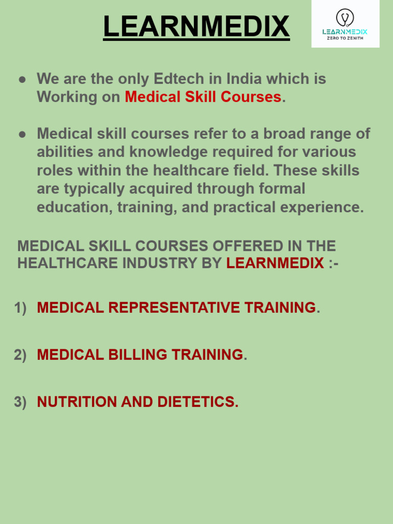 Learnmedix - Products | PDF | Dietitian | Health Care