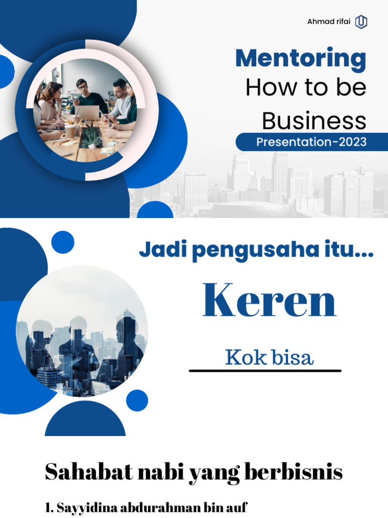 Blue and White Modern Effective Leadership in Business Presentation | PDF