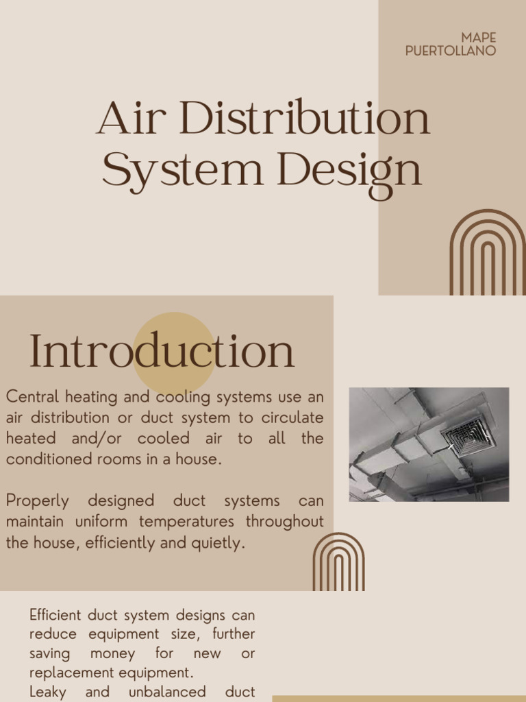 Air Distribution System | PDF | Duct (Flow) | Air Conditioning