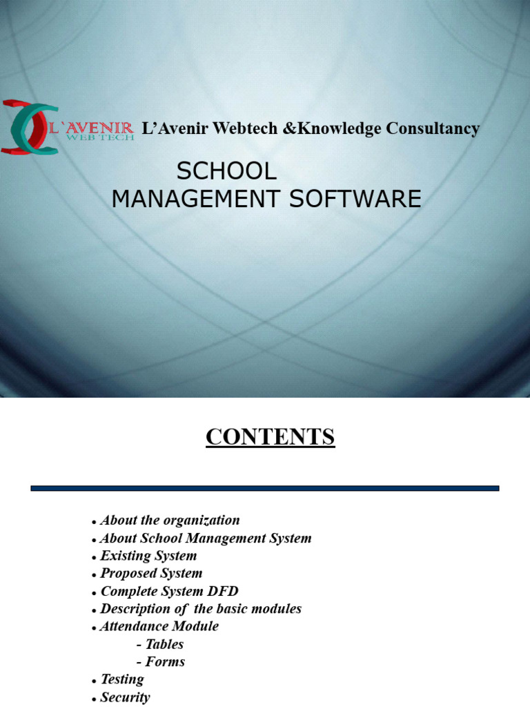 School Management System Presentation - Pps | PDF | Receipt | Credit Card