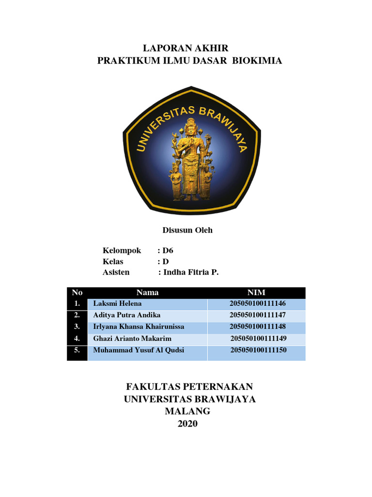 Laporan Biokimia - D - D6 | PDF | Memasak, Makanan, & Anggur ...