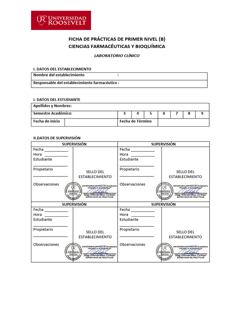 4° Fichas Evaluación Laboratorio - Act | PDF | Laboratorios | Cuidado de la salud