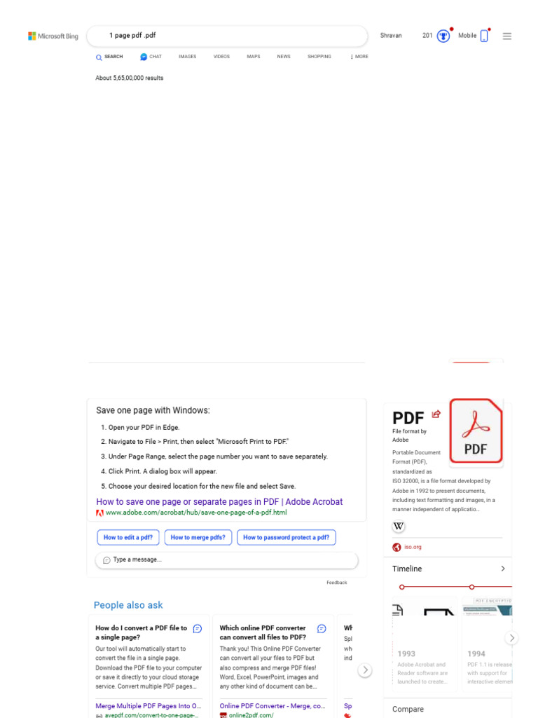 1 Page PDF .PDF - Search | PDF | Digital Technology | Application Software