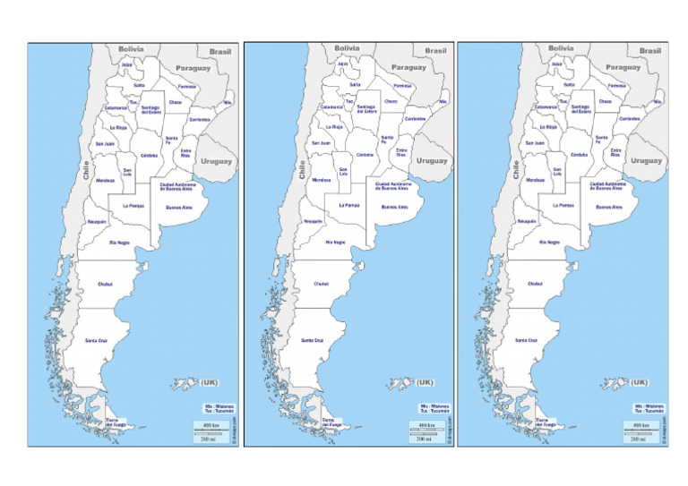 Mapa Argentina Con Provincias | PDF