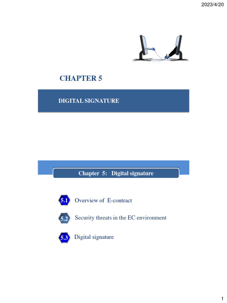 Digital Signatures and E-Contracts Overview | PDF | Malware | Computer ...