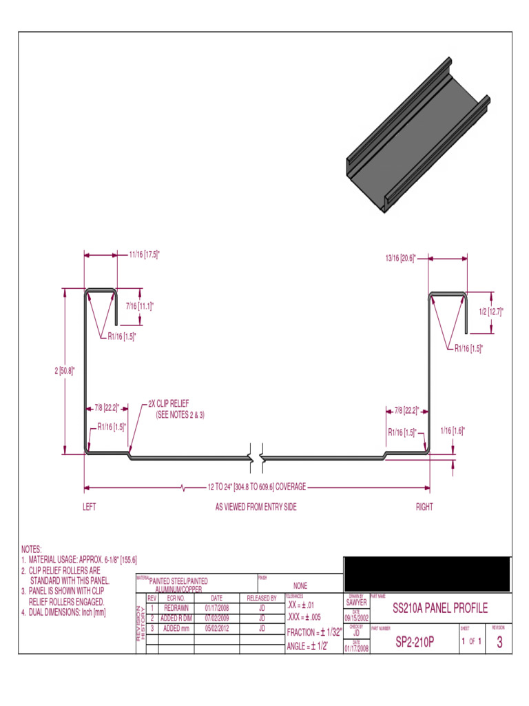 New Tech Machinery Corp.: Ss210A Panel Profile SP2-210P | PDF ...
