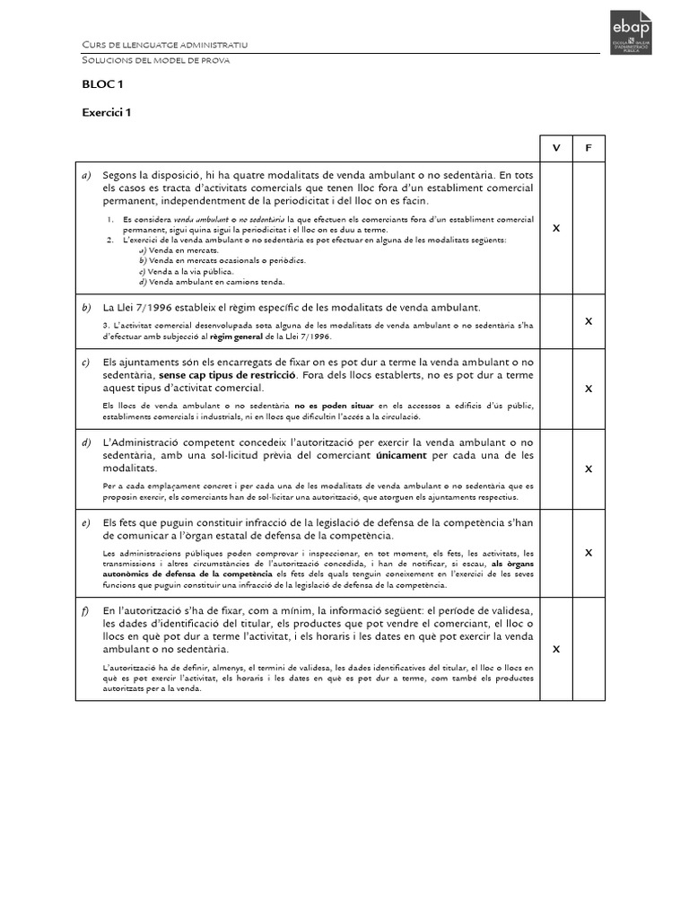 LA Solucionari Model de Prova | PDF