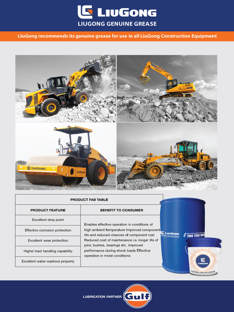 Liugong Grease Brochure | PDF