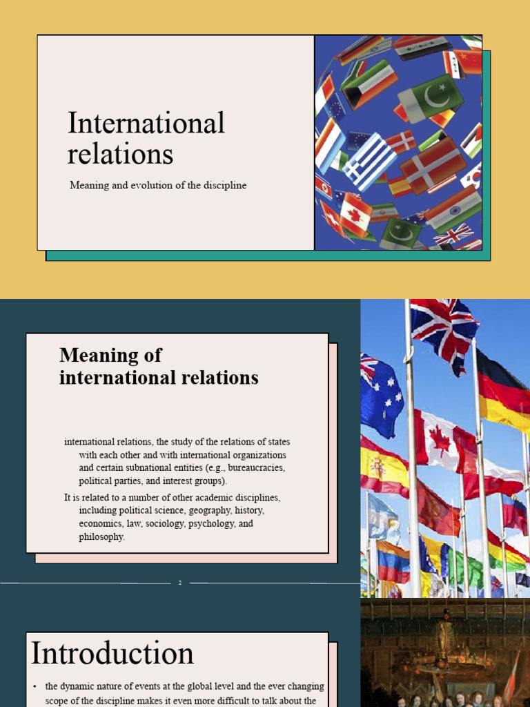 Meaning and Evolution of Ir | PDF | International Relations | Globalization