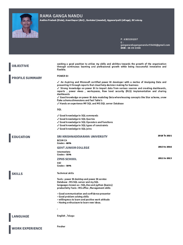 Nandu Power Bi | PDF | Sql | Databases Nandu Power Bi | PDF | Sql | Databases