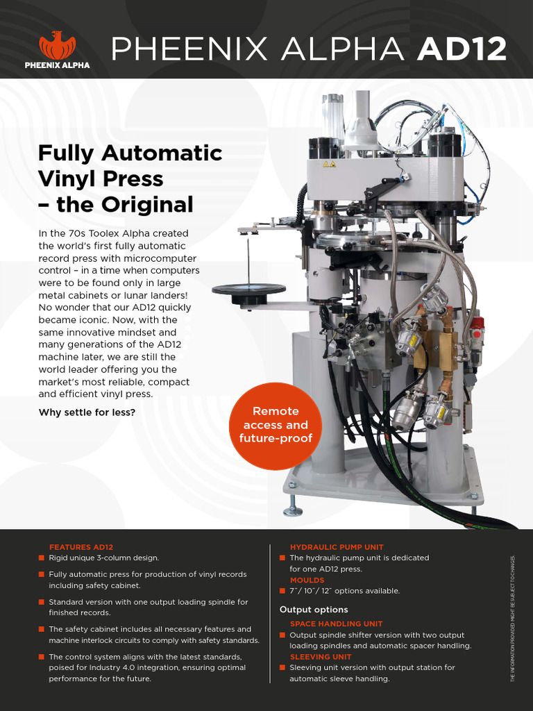 Pheenix Alpha Product Folder AD12 - 4 Pages | PDF | Valve | Manufactured Goods