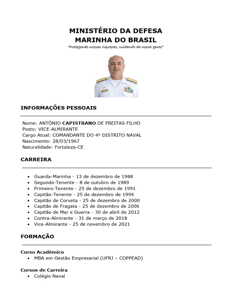 Curriculum Vitae - VA Capistrano - Atualizado 01MAR2023 | PDF ...