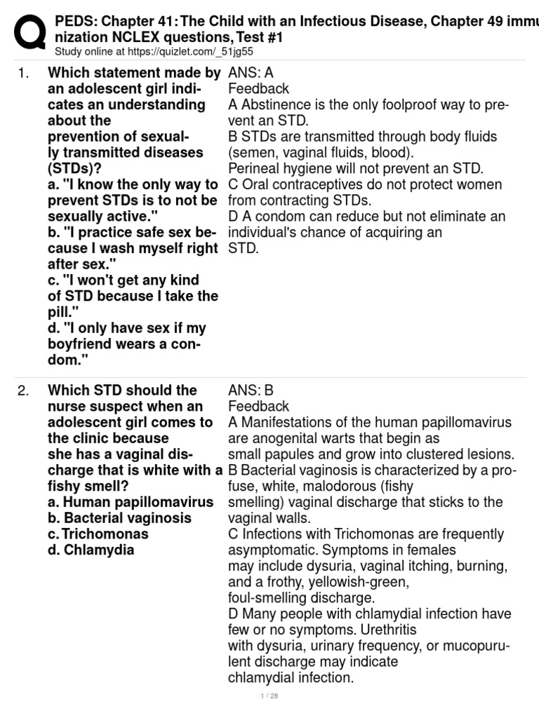 Pedia - Infectious and Immunization Mix | PDF | Sexually Transmitted ...