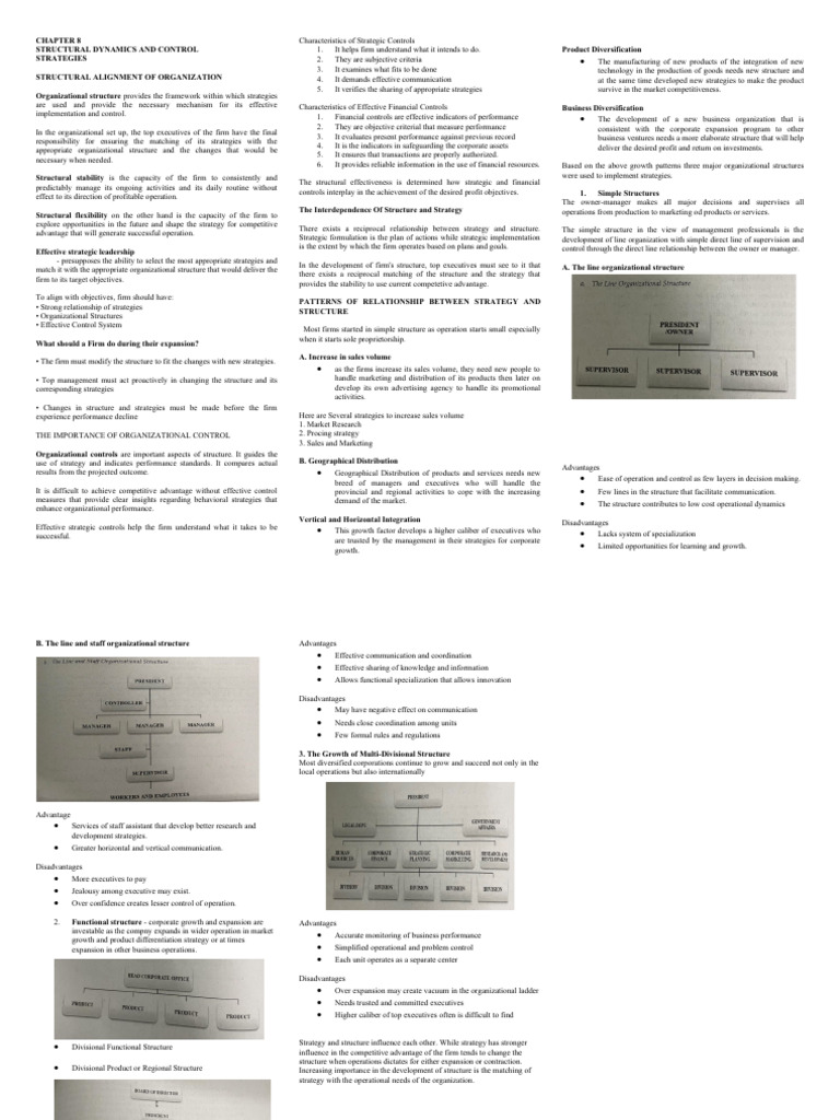 Chapter 8 Handouts | PDF | Internal Control | Organizational Structure