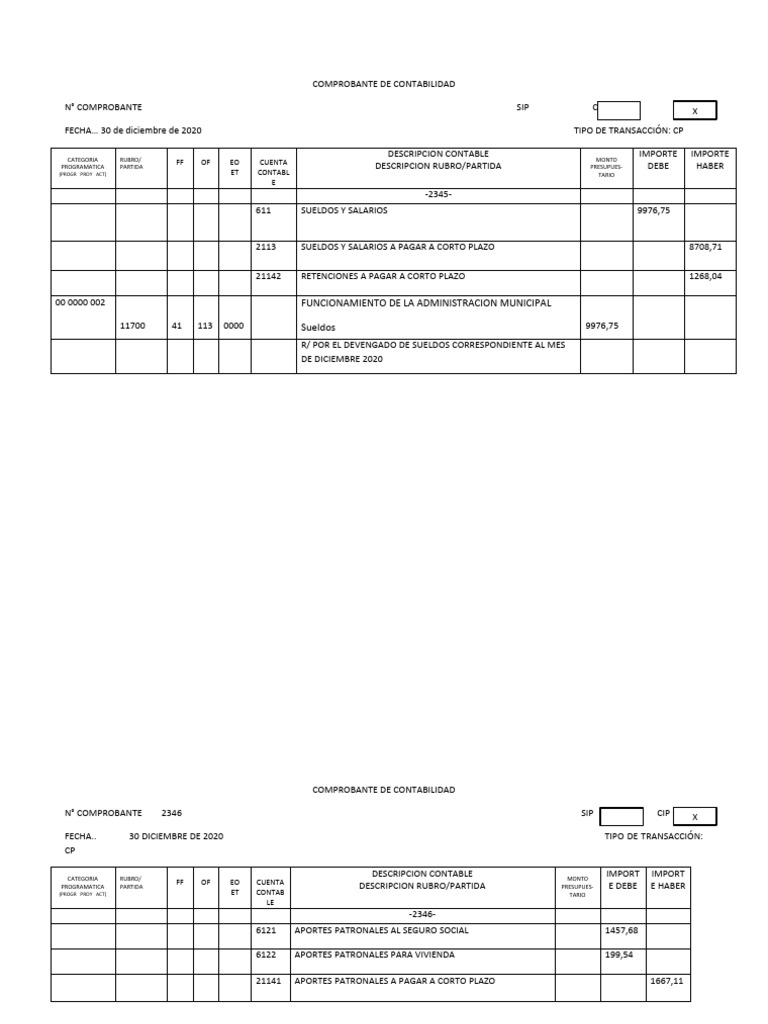 Comprobante de Contabilidad | PDF | Business | Servicios financieros