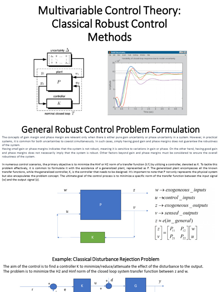 Multivariable Control Theory - Lecture 3 | PDF | Control Theory | Complex Number