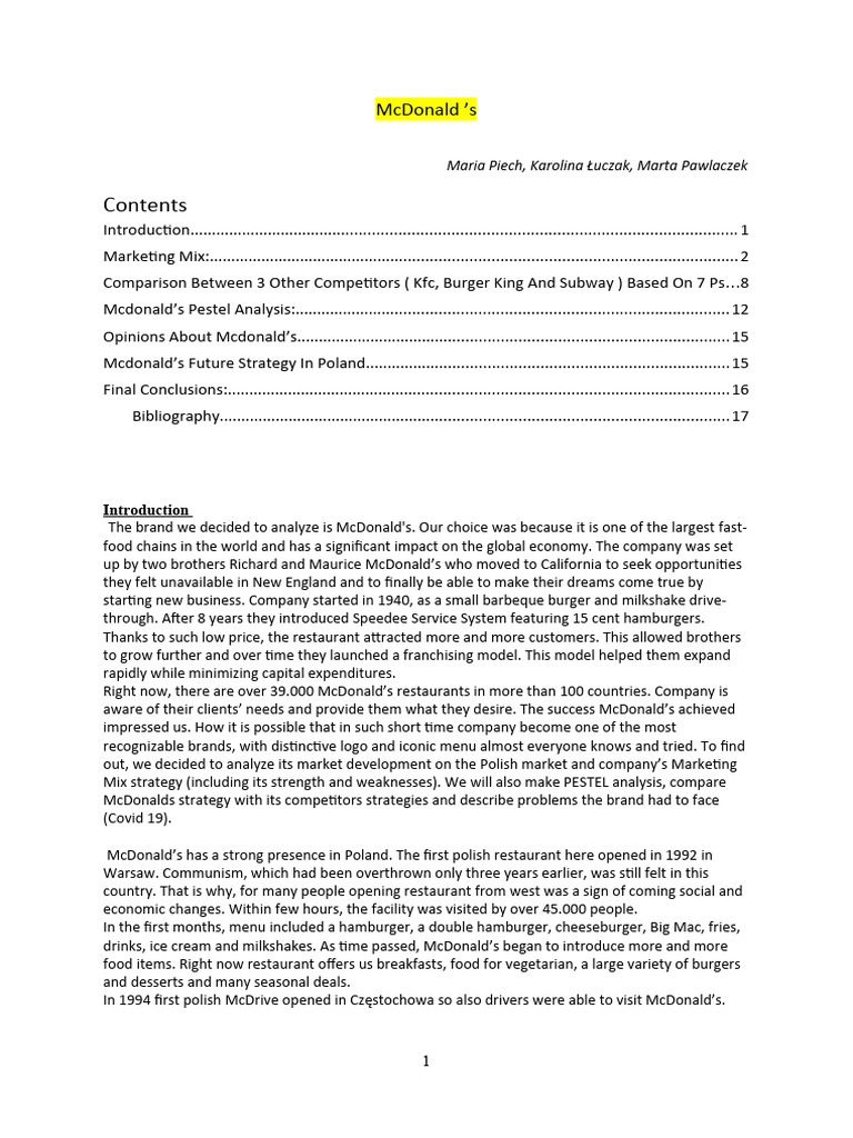 report-of-mcdonald-s-pdf-mc-donald-s-pricing