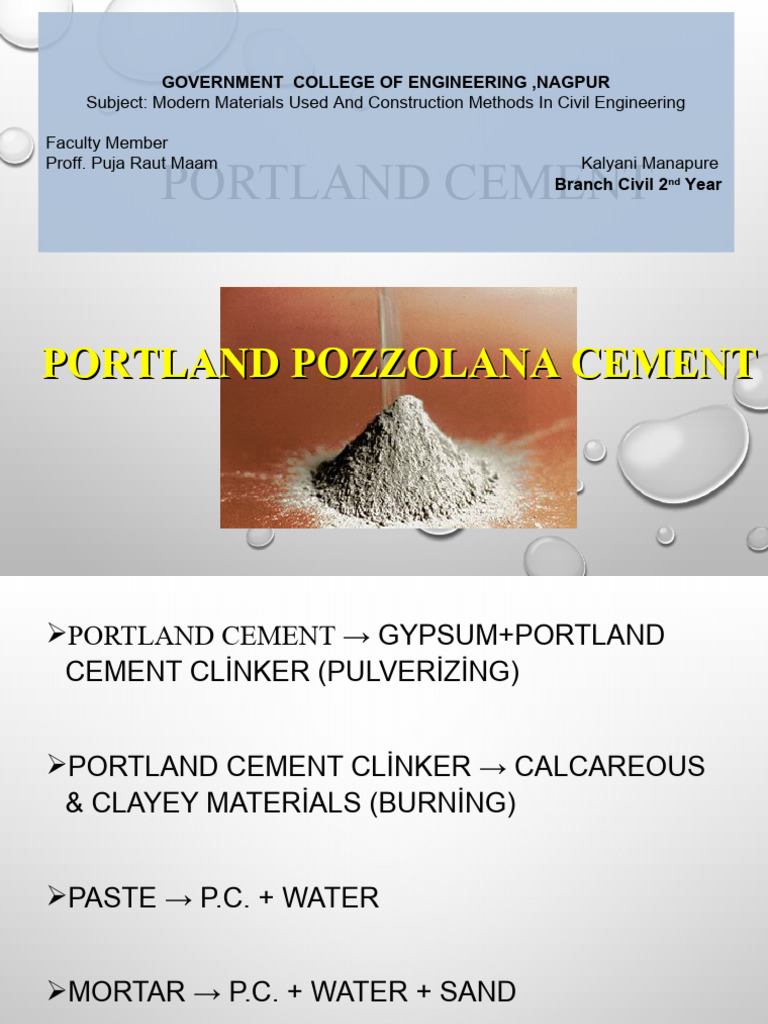 Portland Cement | PDF | Cement | Sedimentology