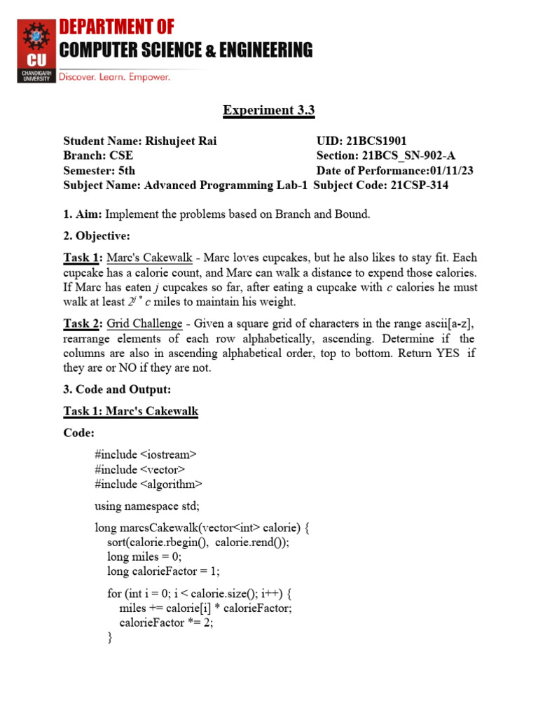 Social Networks 3.3 Worksheet Chandigarh University | PDF | Namespace ...