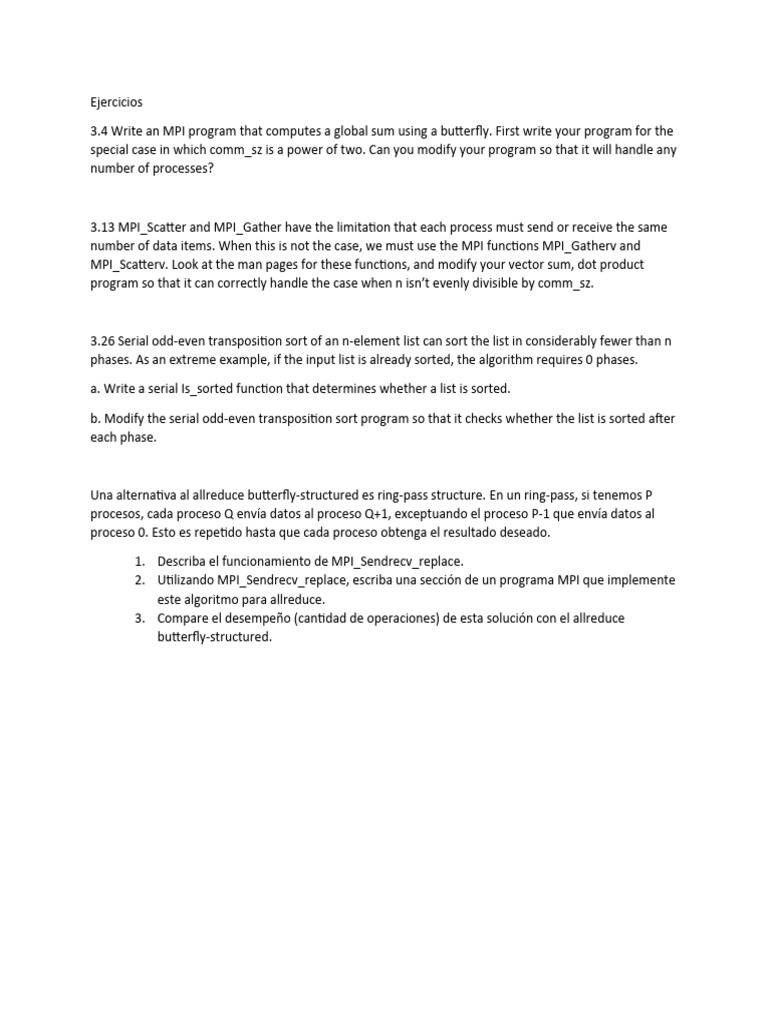 Ejercicios Semana V | PDF