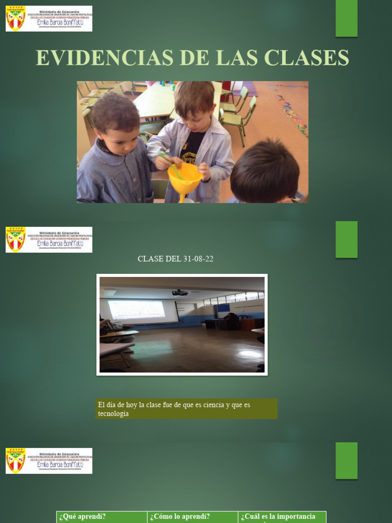 Evidencias de Las Clases de Ciencia | PDF | Plan de estudios | Enseñando