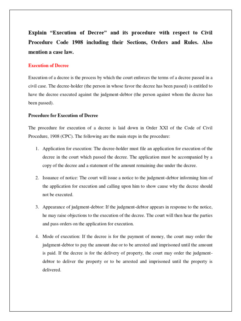 CPC Module 10 | PDF | Judgment (Law) | Detention (Imprisonment)