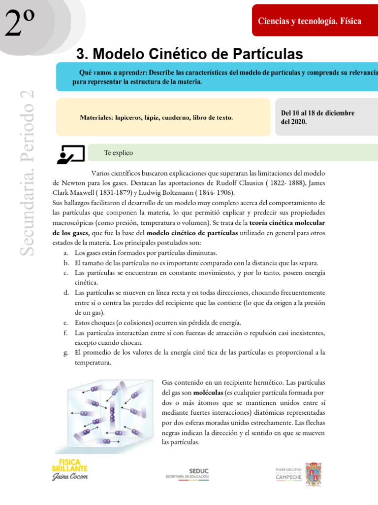 Modelo Cinético de Partículas | PDF | Gases | Importar
