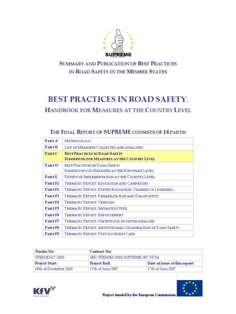Best Practices in Road Safety | PDF | Road Traffic Safety | Road