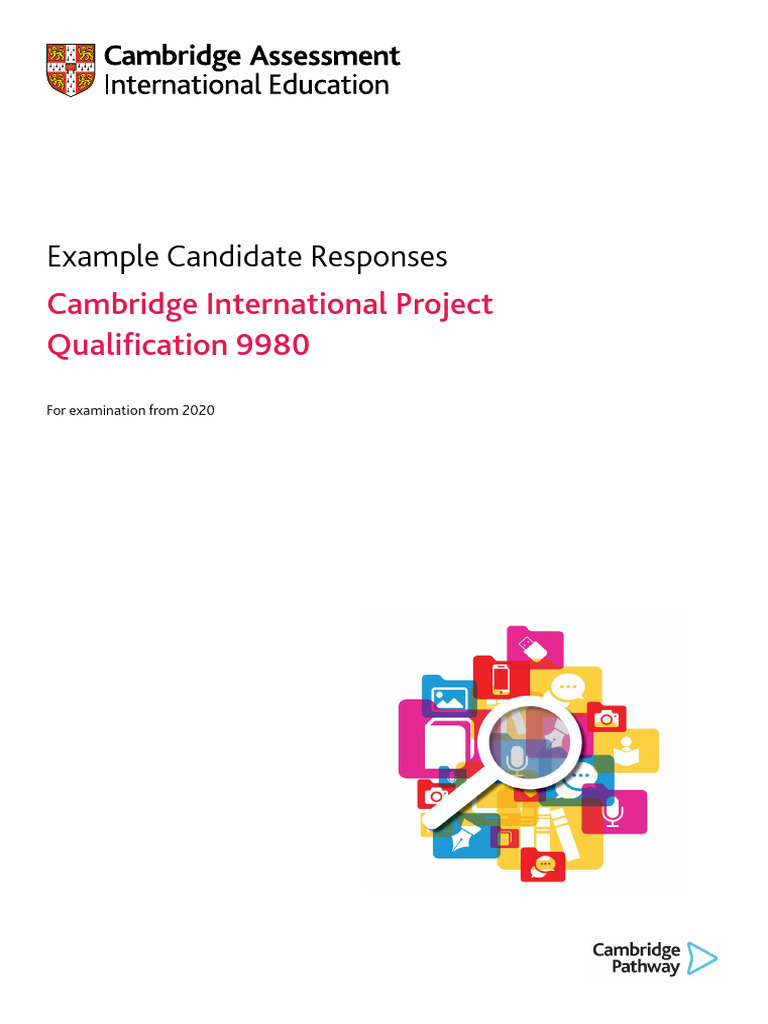 9980 Example Candidate Responses (For Examination From 2020) | PDF ...