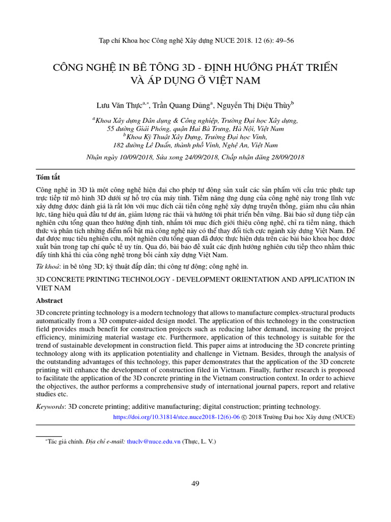 Cong NGH in Be Tong 3D DNH HNG Phat | PDF