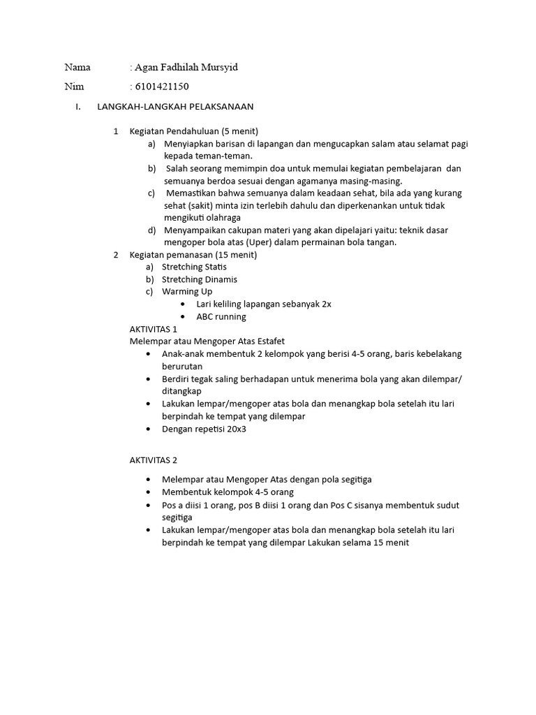 Pola Upper Agan | PDF