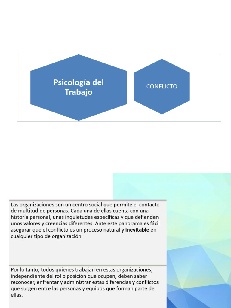 CONFLICTO | PDF | Conflicto (proceso) | Las emociones