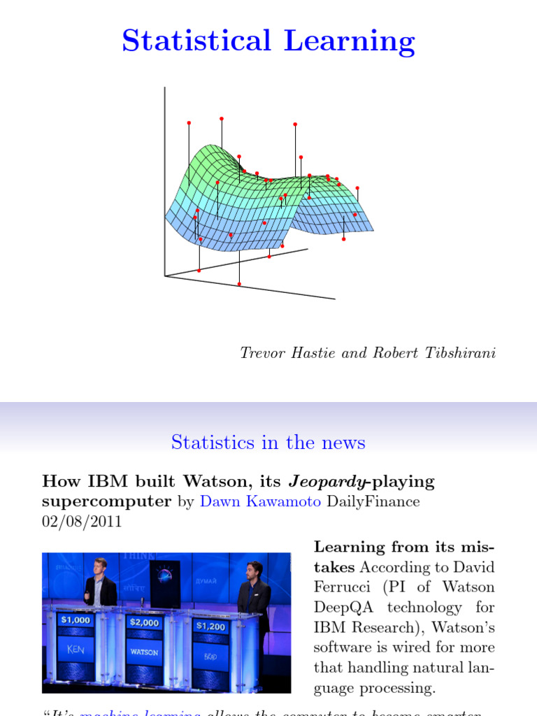 C1 Inroduction | PDF | Statistics | Machine Learning