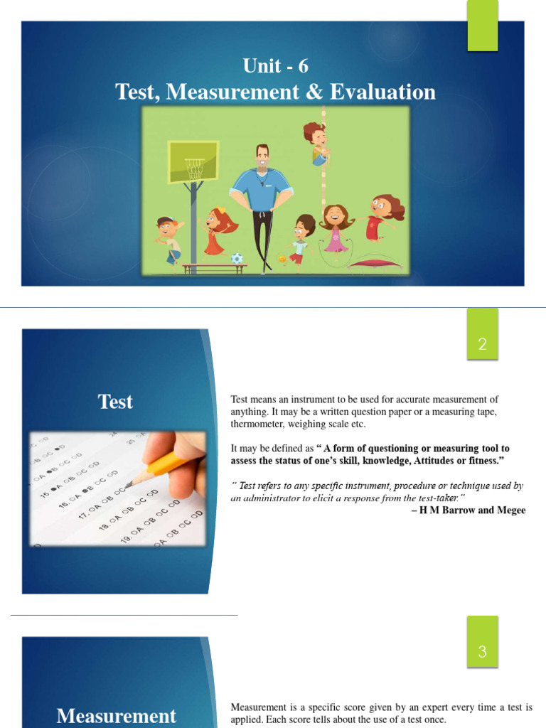 Unit 6 - Test, Measurement and Evaluation | PDF | Body Mass Index | Obesity