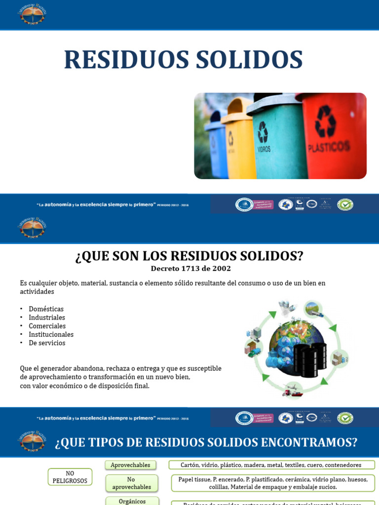 Residuos-Solidos 01 | PDF | Residuos | Vertedero