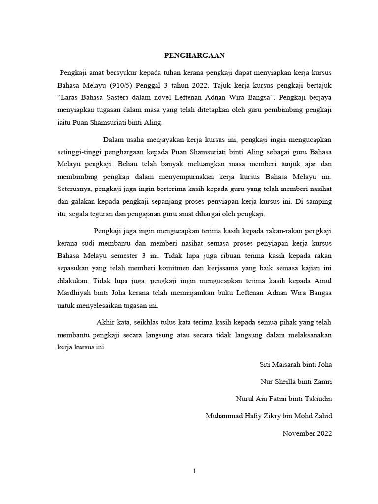 KK BM Final (Pembetulan) | PDF