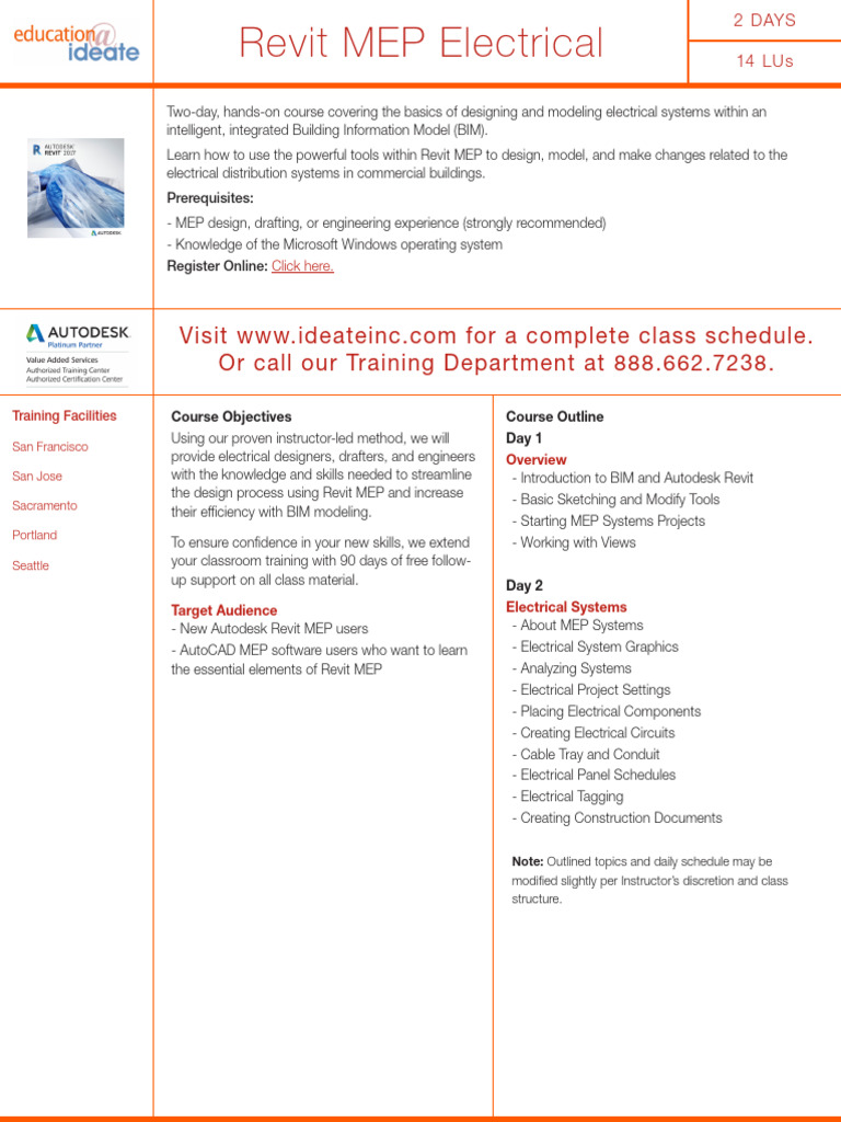 Revit Mep Elec Fund | PDF | Autodesk Revit | Building Information Modeling