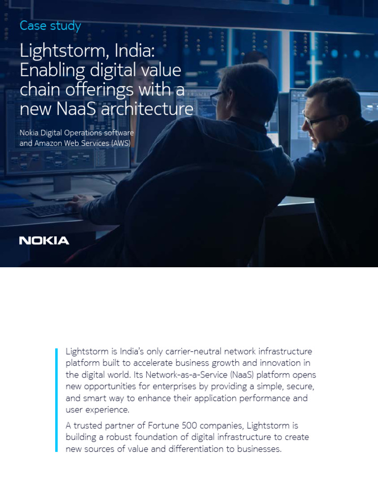 Nokia Lightstorm, India Enabling Digital Value Chain Offerings With A ...