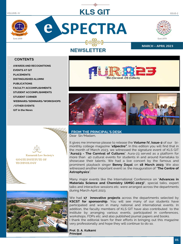 KLS GIT Achievements & Events | PDF | Nanotechnology | Ceramics
