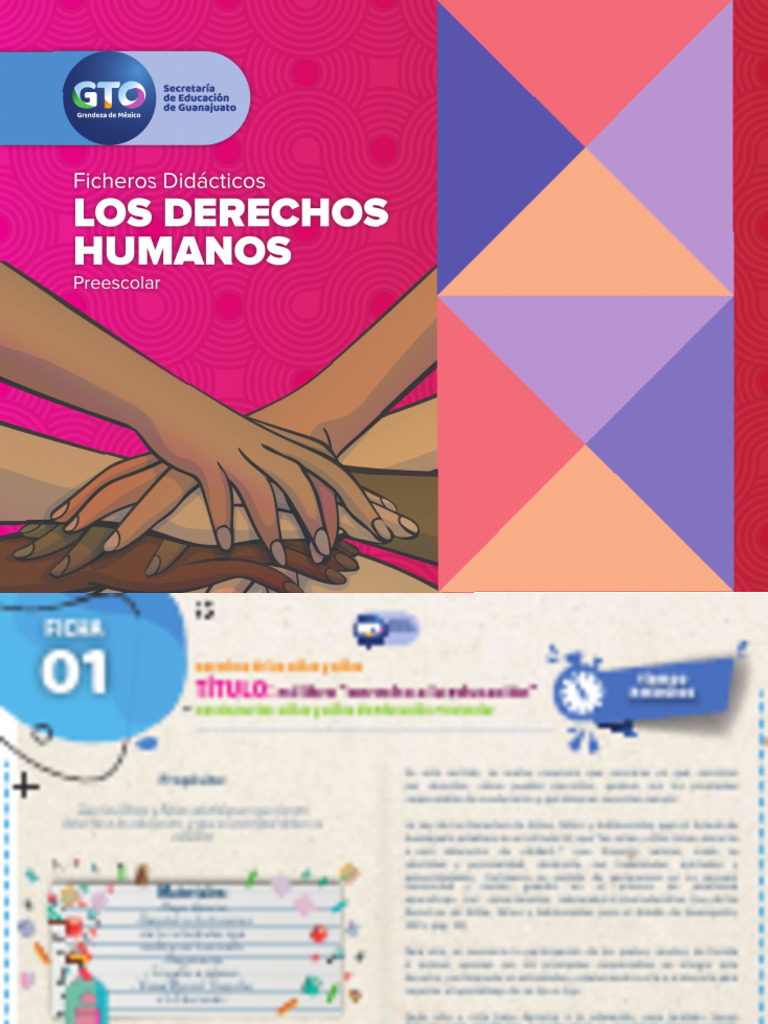 Fichero Didactico Los Derechos Humanos | PDF | Educación de la primera infancia | México