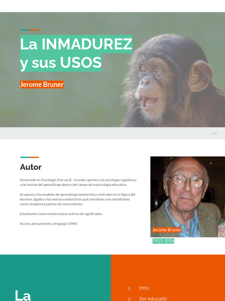 Bruner | PDF | Aprendizaje | Sicología